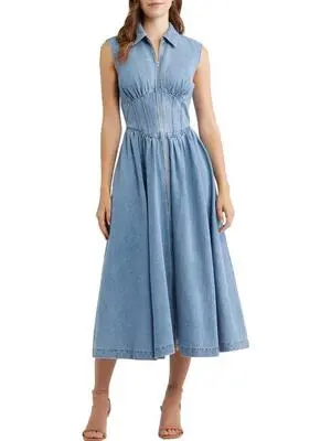 FREEMARKET FREEMARKET Denim Midi Dress