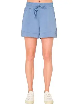 GIBSONLOOK GIBSONLOOK Cloud Scuba Drawstring Shorts Denim