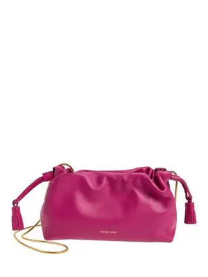Veronica Beard Small Stash Leather Bag - Berry