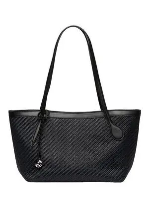 LIFFNER Midi Sprout Leather Tote - Black
