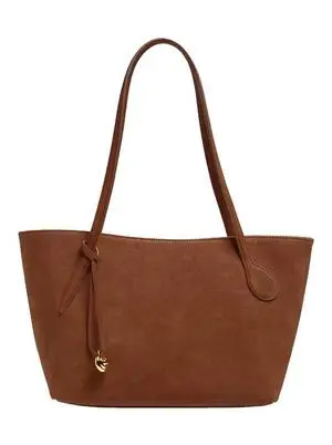 LIFFNER Midi Sprout Leather Tote - Rust