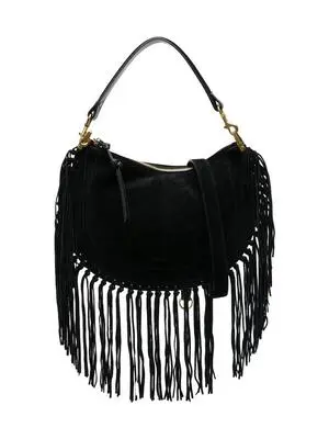 Isabel Marant Étoile Suede Fringe Detail Tote Bag - Black