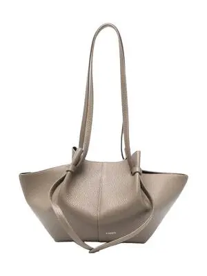 Yuzefi Tote Bag With Knot Detail - Gray