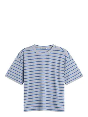 You Must Create Triple Rapport Stripe T Shirt - Blue Multi