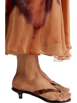 Matisse Spritz Jelly Thong Sandals - Brown