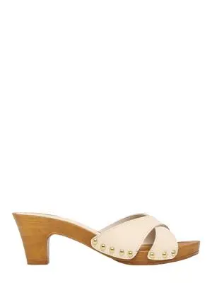 DOLCEVITA Dolce Vita Averie Heeled Clogs - Bone Leather