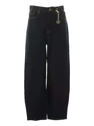 Liu Jo Logo-charm Wide-leg Jeans - Blue