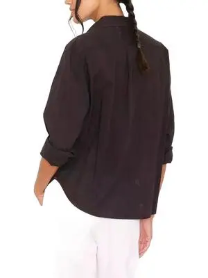 Xirena Bowie Cotton Shirt - Black