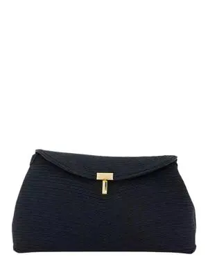 TOTEME T-lock Clutch Bag - Black