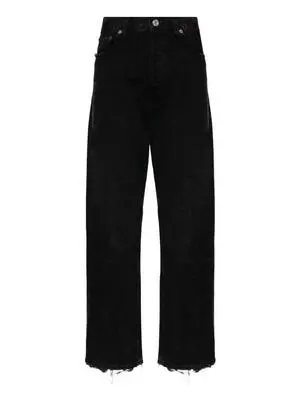 AGOLDE 90's Mid-waisted Straight-leg Jeans - Black