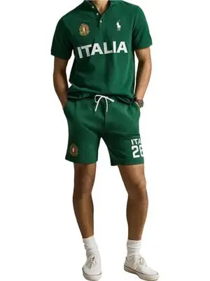 Polo Ralph Lauren Italia Logo-embroidered Polo Shirt - Green