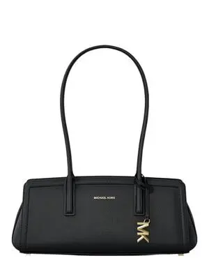 Michael Kors Michael Michael Kors Laila Logo Pendant Shoulder Bag Black