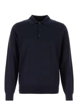 Brioni Long-sleeve Polo Shirt - Black