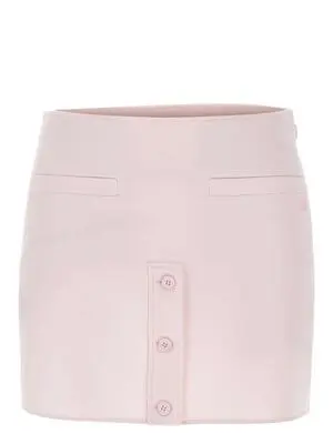 COURREGES Courrèges Logo-detail Zipped Mini Skirt - Pink