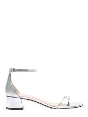 STUART WEITZMAN Nudist Block Sandal - Silver