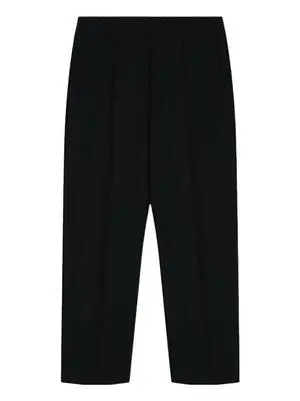 Emporio Armani Nylon Trousers With Elasticated Waist - Black