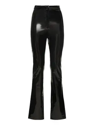 ROTATE BY BIRGER CHRISTENSEN Flared Casual Pants - Black