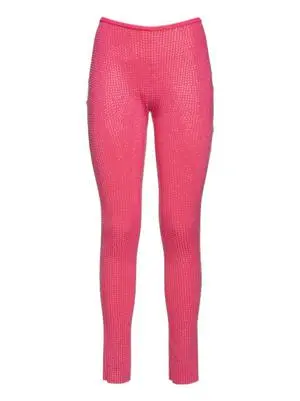 Giuseppe Di Morabito Embellished Slim Fit Pants - Red