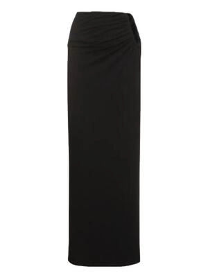 MAGDA BUTRYM Magda Butrym Knitted Maxi Skirt With Cutout Detail