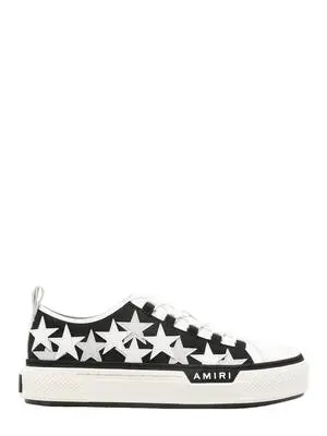 Amiri Star Motif Platform Sole Low-top Trainers - Black