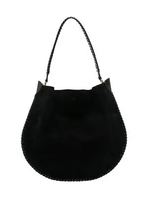 Isabel Marant Étoile Suede Shoulder Bag With Whipstitch Trim - Multicolor