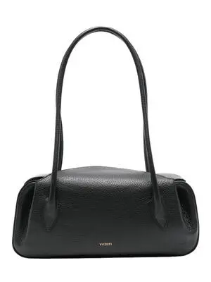 Yuzefi YUZEFI Black Leather Shoulder Bag Black
