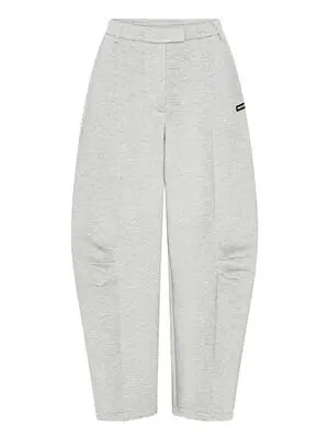 ROTATE BY BIRGER CHRISTENSEN Tailored Trousers With Logo Patch - Gray