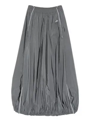 Balenciaga Pleated Skirt With Side Stripe Detailing - Gray