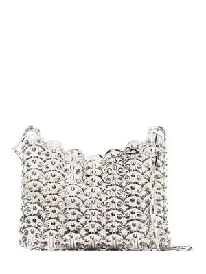 Rabanne Chainmail Effect Mini Bag - Silver