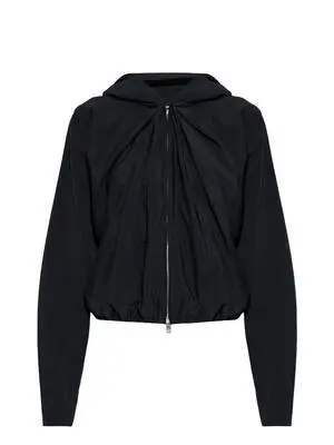 Alexander Wang Draped Zip-up Hoodie - Black