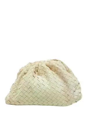Bottega Veneta Intrecciato The Pouch Clutch Bag - Neutrals