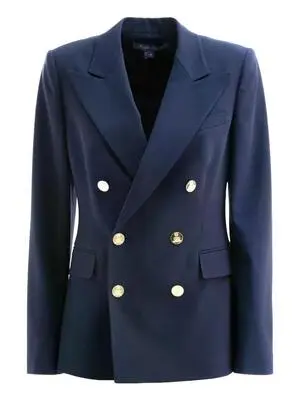 Ralph Lauren Double-breasted Peak-lapel Blazer - Blue