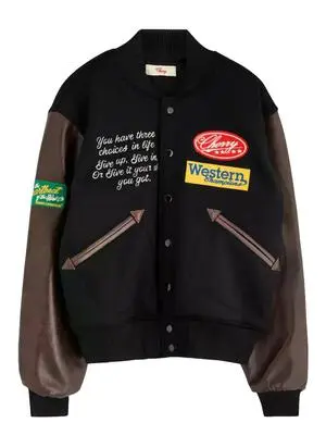 CHERRY LA Rodeo Bomber Jacket - Black