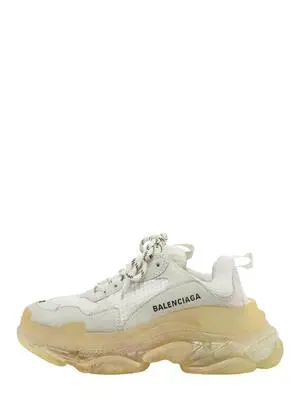 Balenciaga Triple S Panelled Sneakers - Neutrals