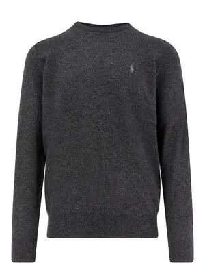Polo Ralph Lauren Classic Wool Crew Neck Sweater - Grey