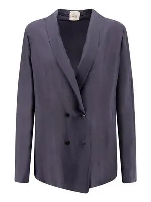 ALYSI ALYSI Double-breasted Silk Blazer