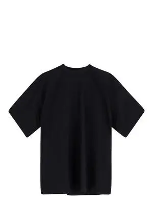 HEVO Ripalta Linen And Viscose Blend Tshirt - Black