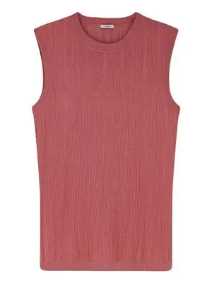 JOSEPH Calife Silk And Cotton Tank Top - Pink
