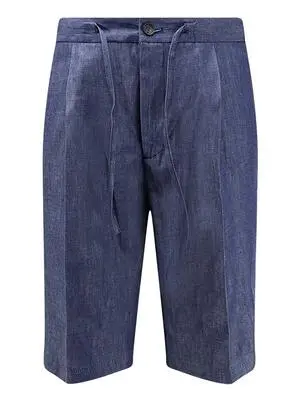 HEVO Torre Lapillo Cotton Shorts - Blue