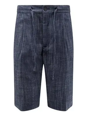 HEVO Torre Lapillo Cotton Blend Trousers - Blue