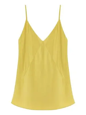 Max Mara Quassia Silk Top - Yellow