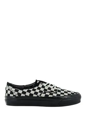 VANS Lx Authentic 44 Fabric Checkerboard Sneakers - Black