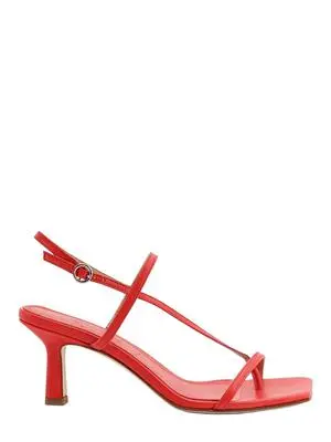 AeydĒ Elise Leather Thong Sandals - Red