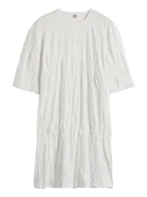 TOTÊME TOTEME Relaxed Fit Short Cotton Blend Dress