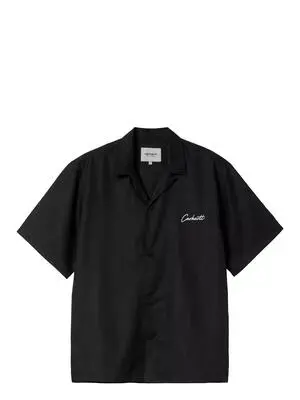 Carhartt Work In Progress Delray Tencel And Cotton Shirt - Black