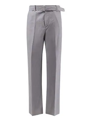LARDINI Indro Cotton And Nylon Trousers - Grey