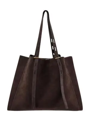 MINOBOSSI Paula Suede Shoulder Bag - Brown