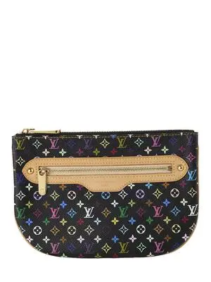 LOUIS VUITTON Takashi Murakami Collaboration Monogram Multicolore Pouch - Black