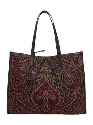 Etro Lovelter Leather Tote Bag - Red