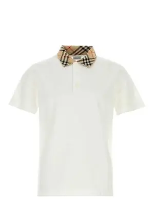 Burberry Piquet Polo Shirt - White